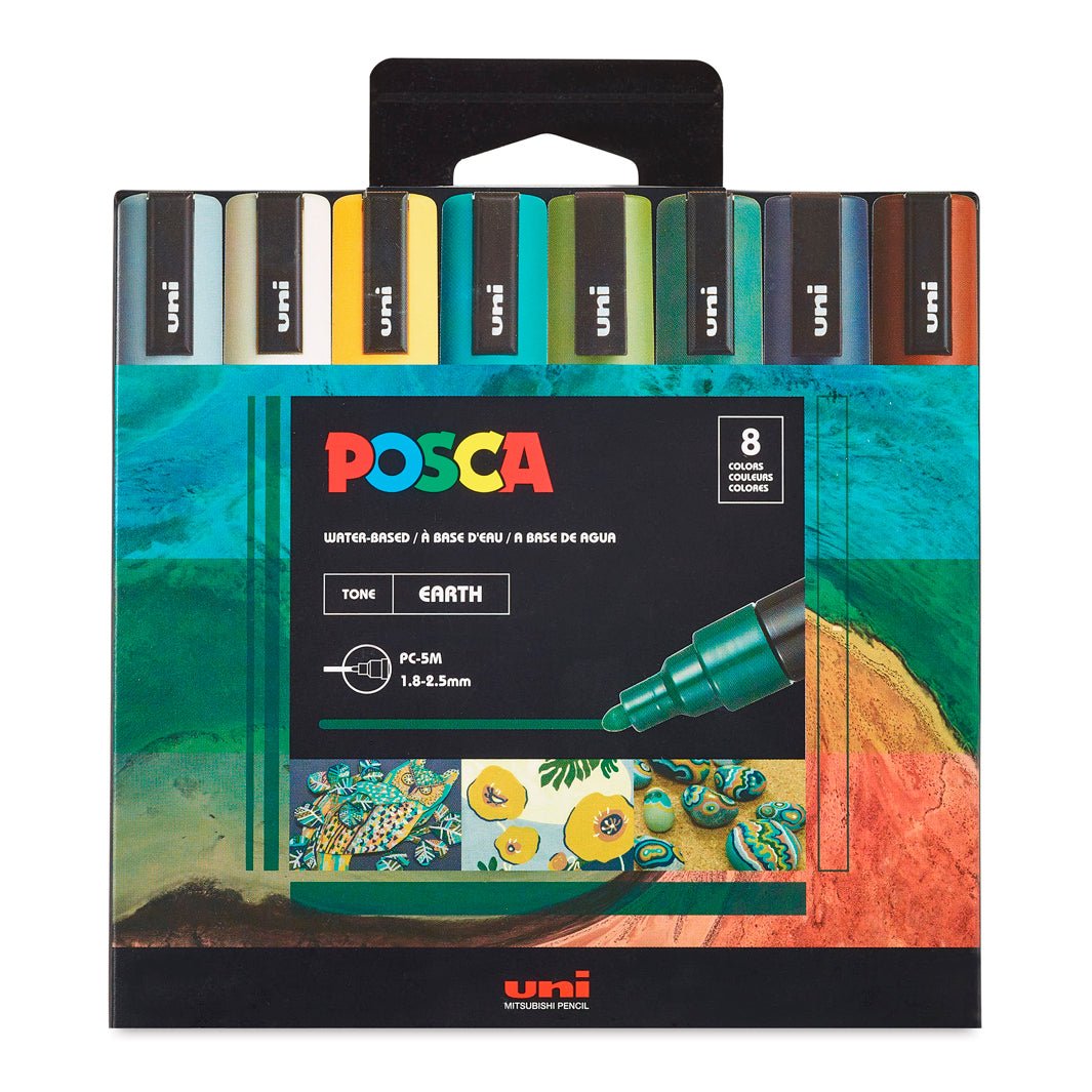 Marcadores Posca 5M Earth Tone Colors con 8 | Ruma - México